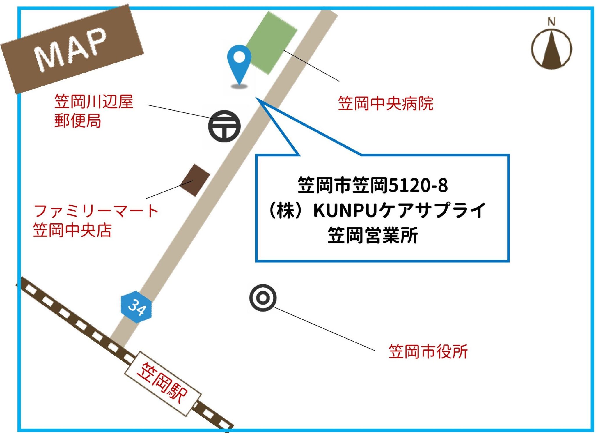 笠岡営業所を開設しました | KUNPUケアサプライ